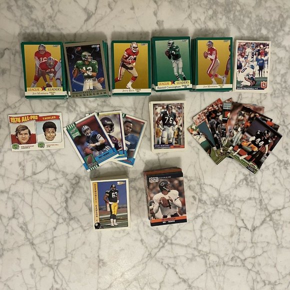 Topps + More! | Toys | Huge Rare Lot 40 Topps Fleer Pacific Nfl Pro Set ...